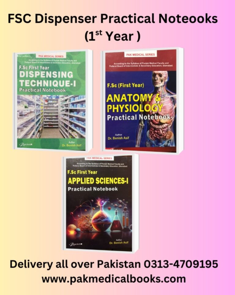 Dispensing Practical Copies 1st year| Best Selling 2026-27